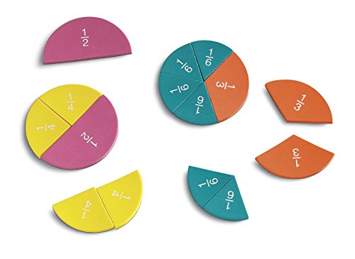 Learning Resources Soft Foam Magnetic Rainbow Fraction Circles