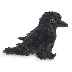 Folkmanis Mini Raven Finger Puppet, Multicolor (2698)