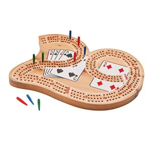 mainstreet classics wooden "29" cribbage board game set