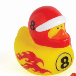 Fun Express Race Car Driver Rubber Duckies - Toys and Party Favors - 12 Pieces