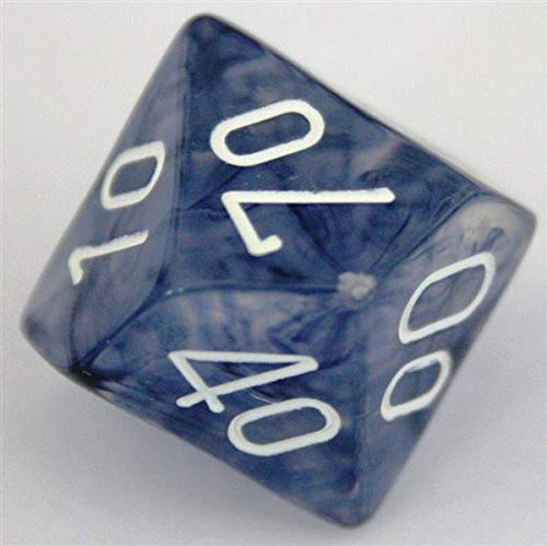 Chessex Polyhedral 7-Die Nebula Dice Set - Black with White