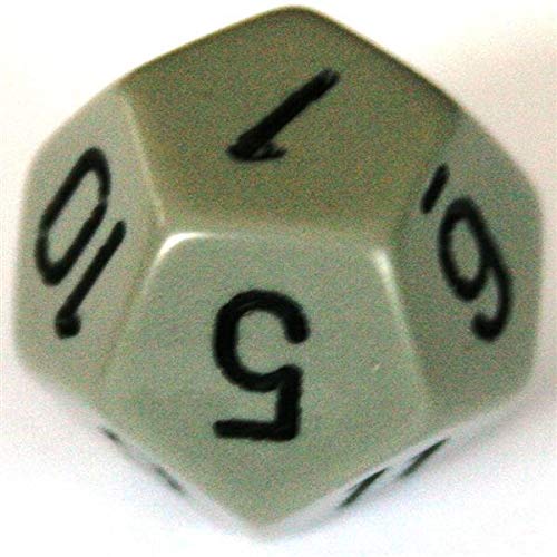 Chessex Dice: Polyhedral 7-Die Opaque Dice Set - Dark Grey with Black