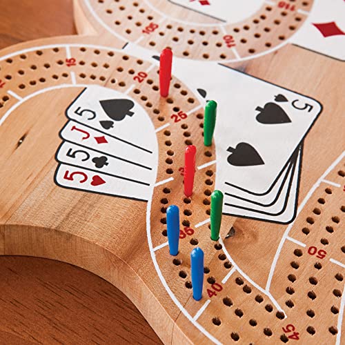 Mainstreet Classics Wooden "29" Cribbage Board Game Set