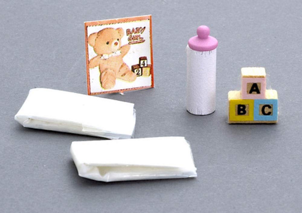 Dollhouse Miniature Baby Set