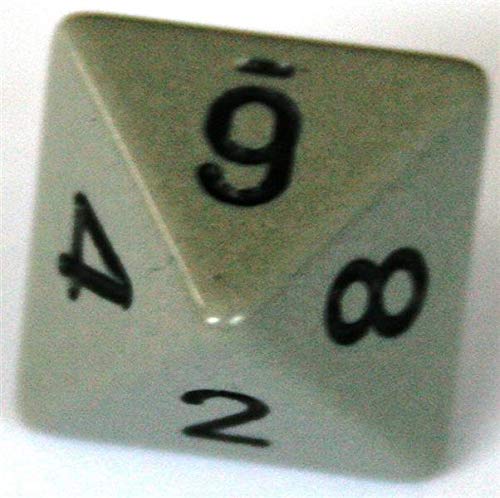 Chessex Dice: Polyhedral 7-Die Opaque Dice Set - Dark Grey with Black