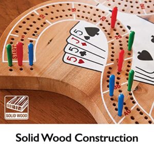 Mainstreet Classics Wooden "29" Cribbage Board Game Set