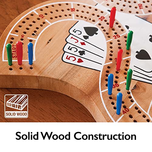 Mainstreet Classics Wooden "29" Cribbage Board Game Set