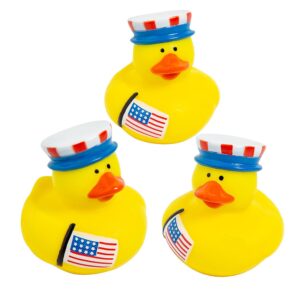 special occasion rubber ducks, rubber duckies, holiday, awareness and seasonal rubber duckies, 12 pieces (patriotic)