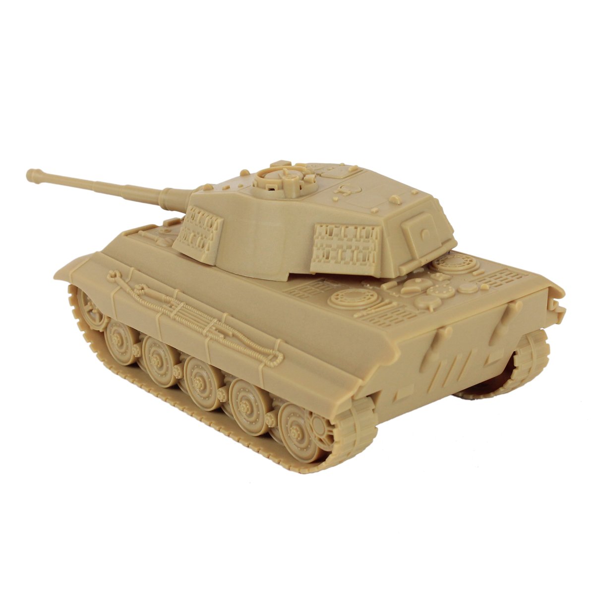 BMC WW2 German King Tiger Tank - Tan 1:32 Vehicle for Plastic Army Men