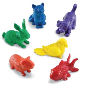 learning resources domestic pets counters, educational counting and sorting toy, set of 72