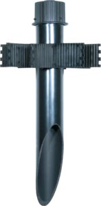 nuvo lighting sf76/641 3-inch by 18-inch pvc mounting post die cast aluminum cap durable outdoor landscape pathway lighting, dark bronze