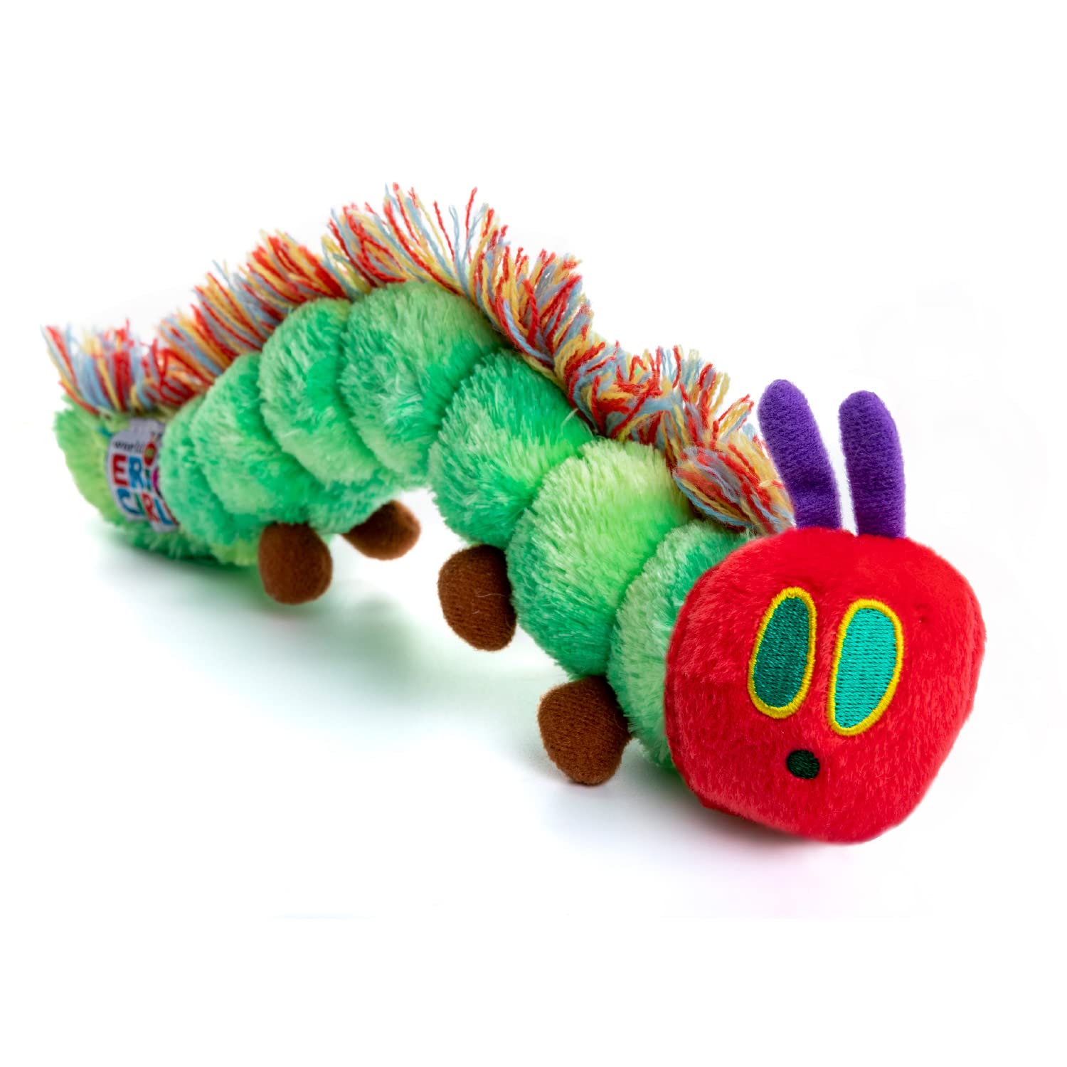 KIDS PREFERRED World of Eric Carle, The Very Hungry Caterpillar Bean Bag Toy, 10 inches