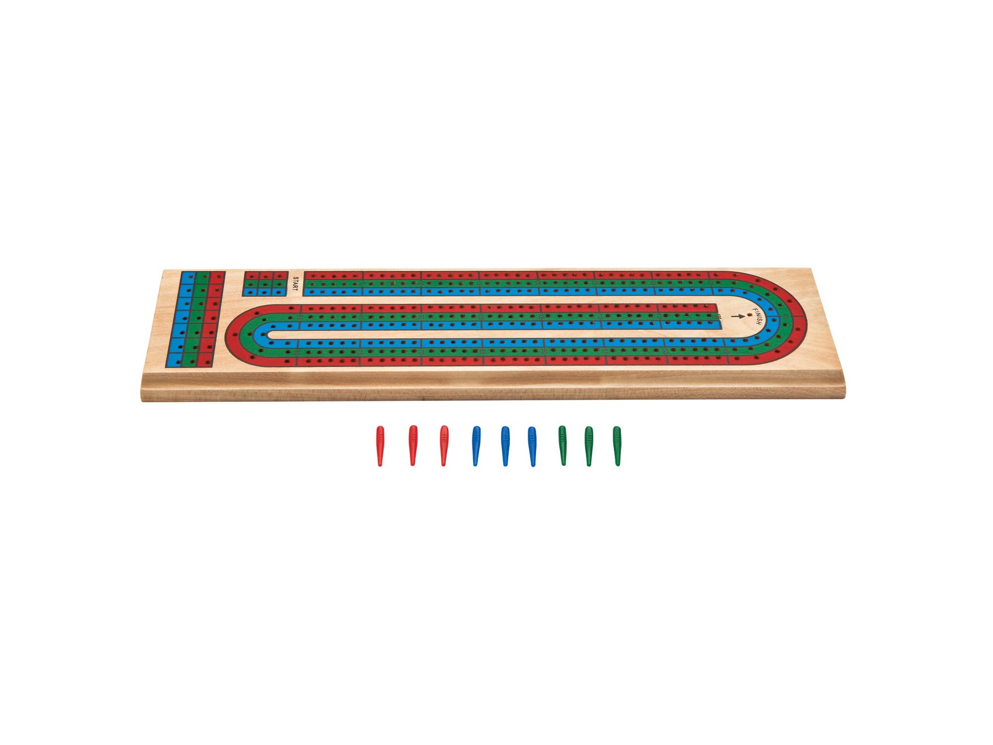 Mainstreet Classics Traditional Wooden Cribbage Board Game Set