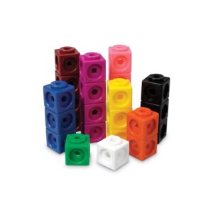 learning resources mathlink cubes, set of 1000 cubes, grades k+, ages 4+,develops early math skills, educational counting toy, math cubes, patterning activities