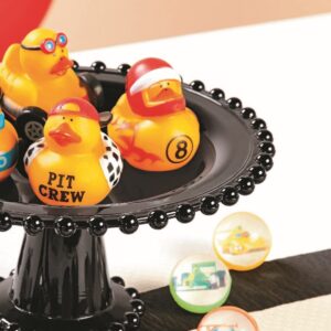 Fun Express Race Car Driver Rubber Duckies - Toys and Party Favors - 12 Pieces