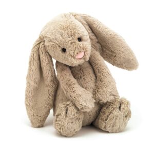 jellycat bashful beige bunny stuffed animal, medium, 12 inches