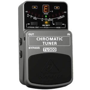 behringer tu300 chromatic ultimate guitar/bass tuner, grey