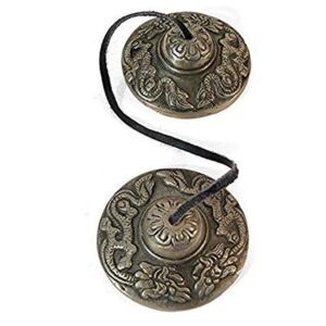 beautiful tibetan buddhist heart chakra tingsha cymbals reik, i space clearing