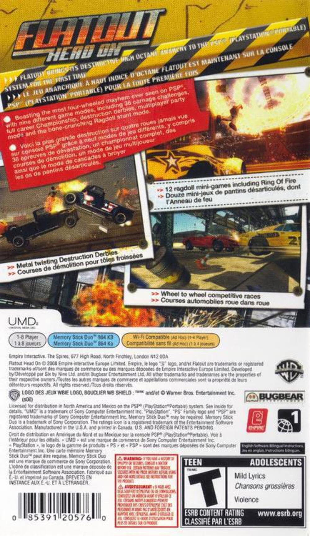 Flatout: Head On - Sony PSP