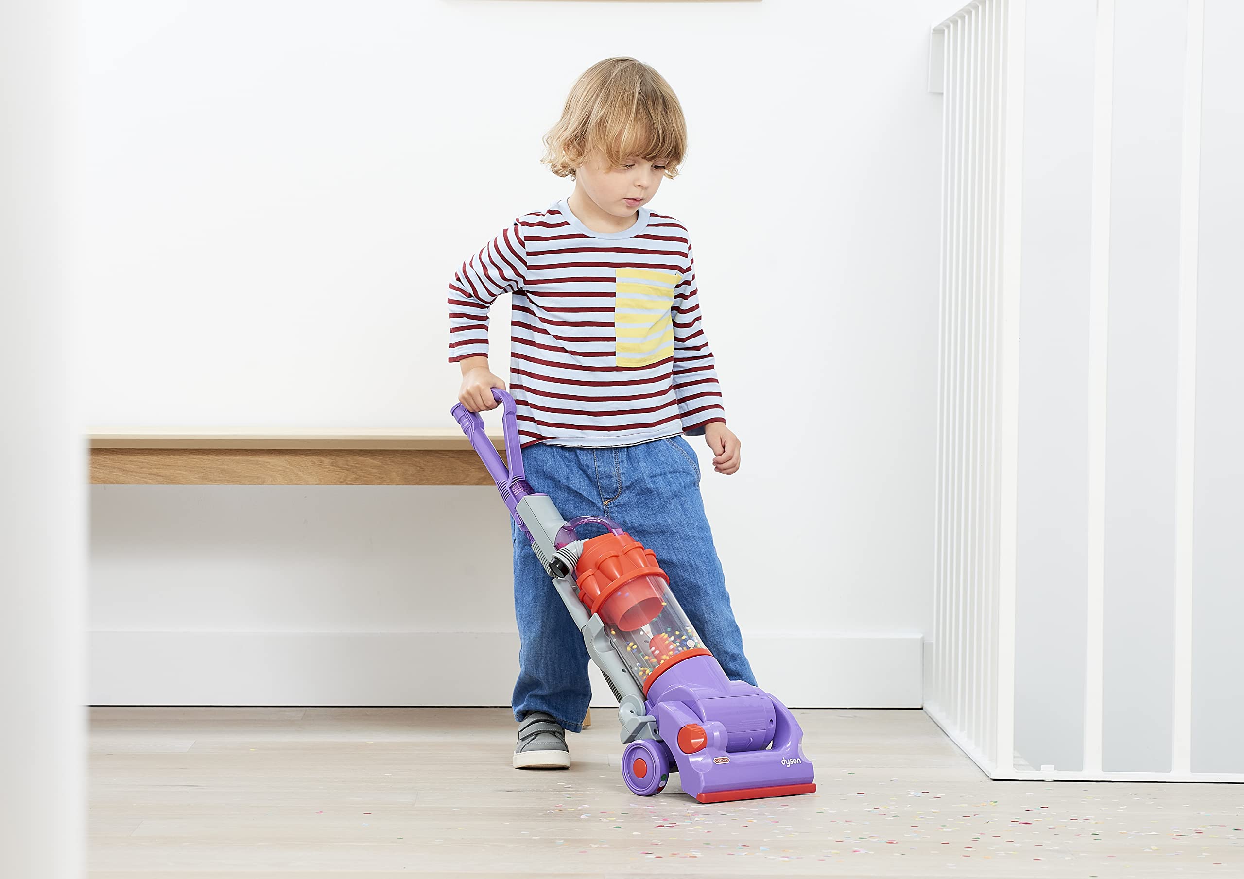 Casdon Dyson DC14 | Toy Replica Of The Dyson DC14 Vacuum Cleaner For Children Aged 3+ | Features Spinning Beans And Realistic Sounds