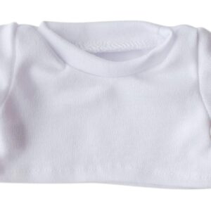 White T-Shirt Clothing Fits 8"-10" Most Webkinz, Shining Star and 8"-10" Make Your Own Stuffed Animals and Build-a-Bear