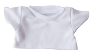 white t-shirt clothing fits 8"-10" most webkinz, shining star and 8"-10" make your own stuffed animals and build-a-bear