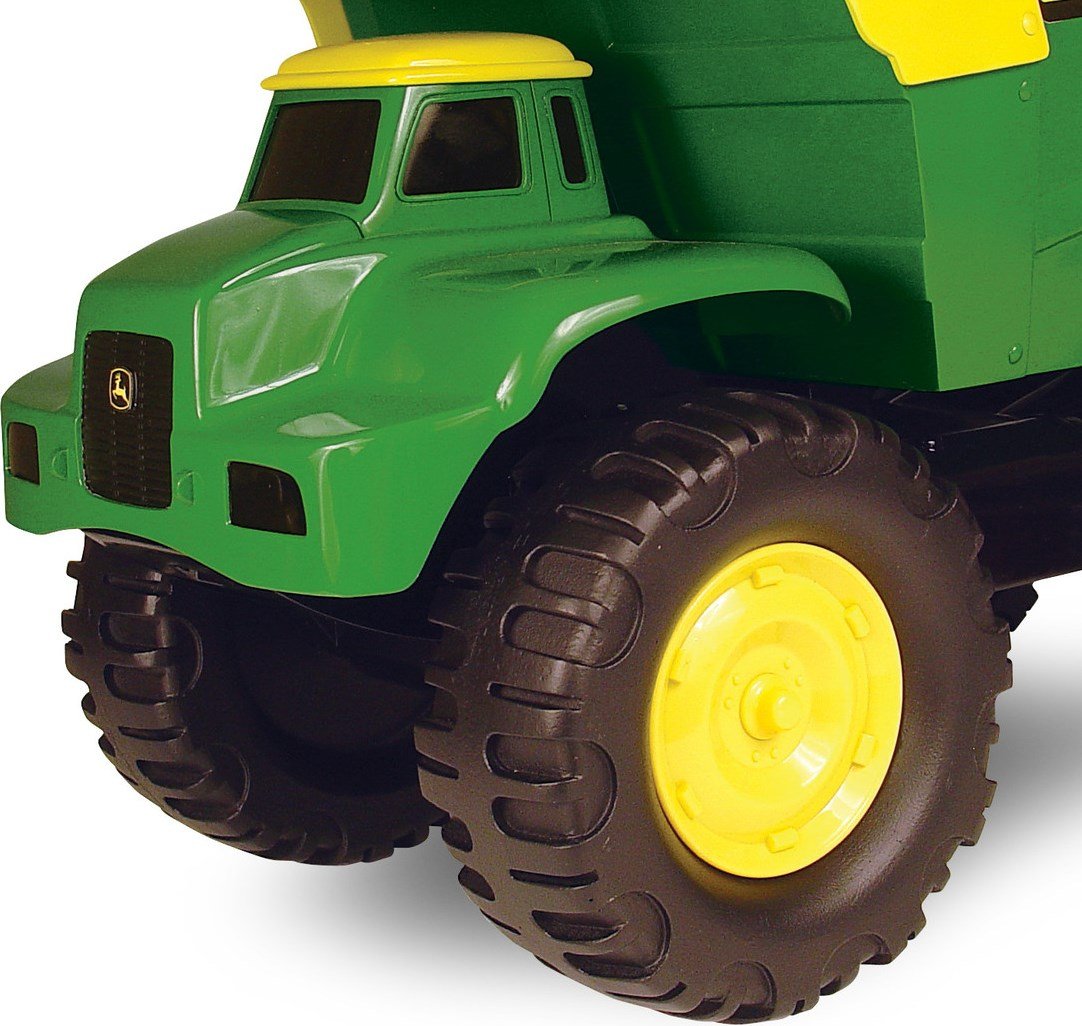 TOMY John Deere Durable Construction Vehicles Toy for Kids, Big Scoop Dump Truck, 21 Inch