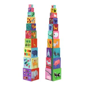 DJECO Nature and Animal Blocks Nest and Stack Set