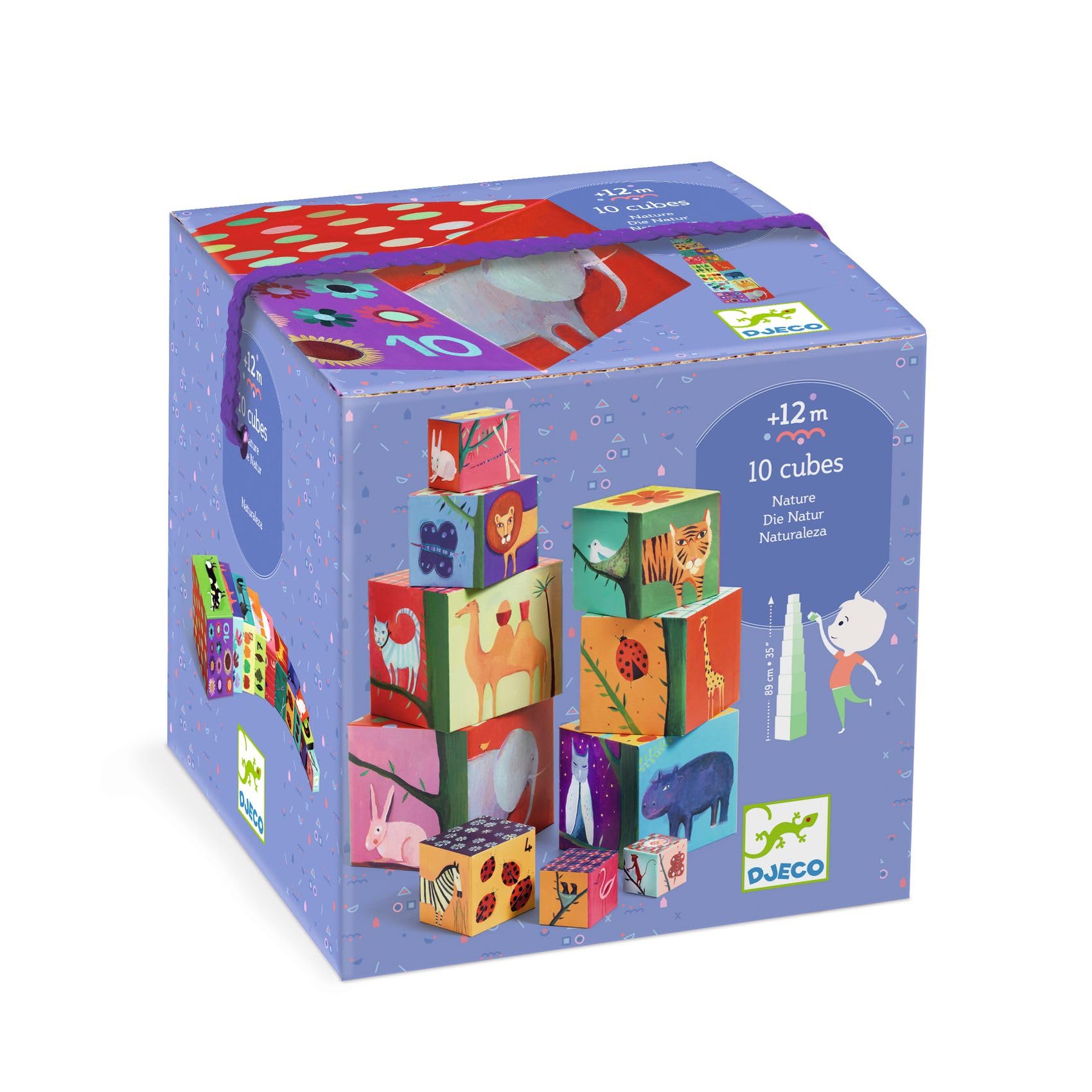 DJECO Nature and Animal Blocks Nest and Stack Set