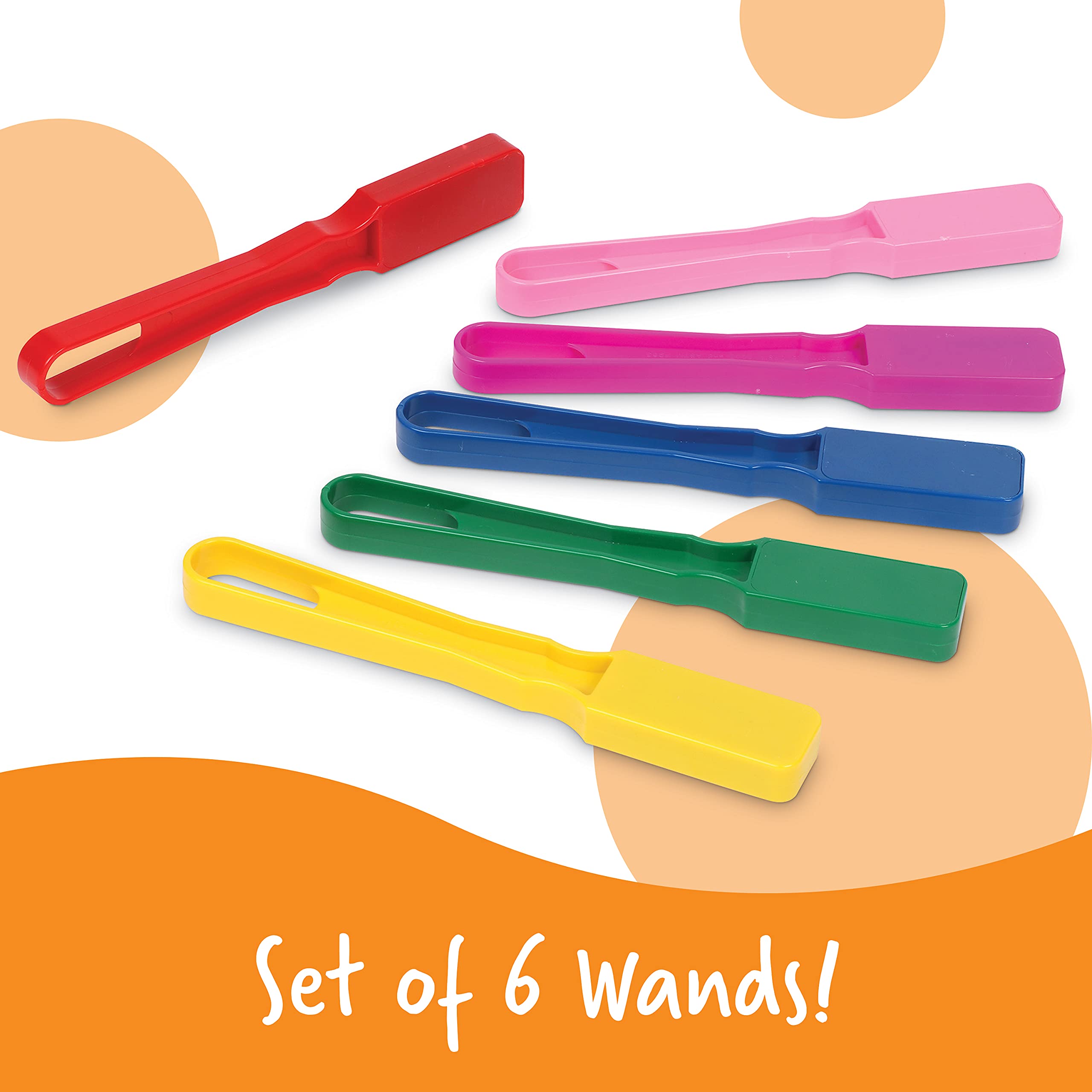 Learning Resources Magnetic Wands - 6 Pieces, Ages 3+, Educational Learning Kits, Science Experiment Tools, Preschool Learning Toys, Homeschool Supplies,Back to School Supplies,Teacher Supplies