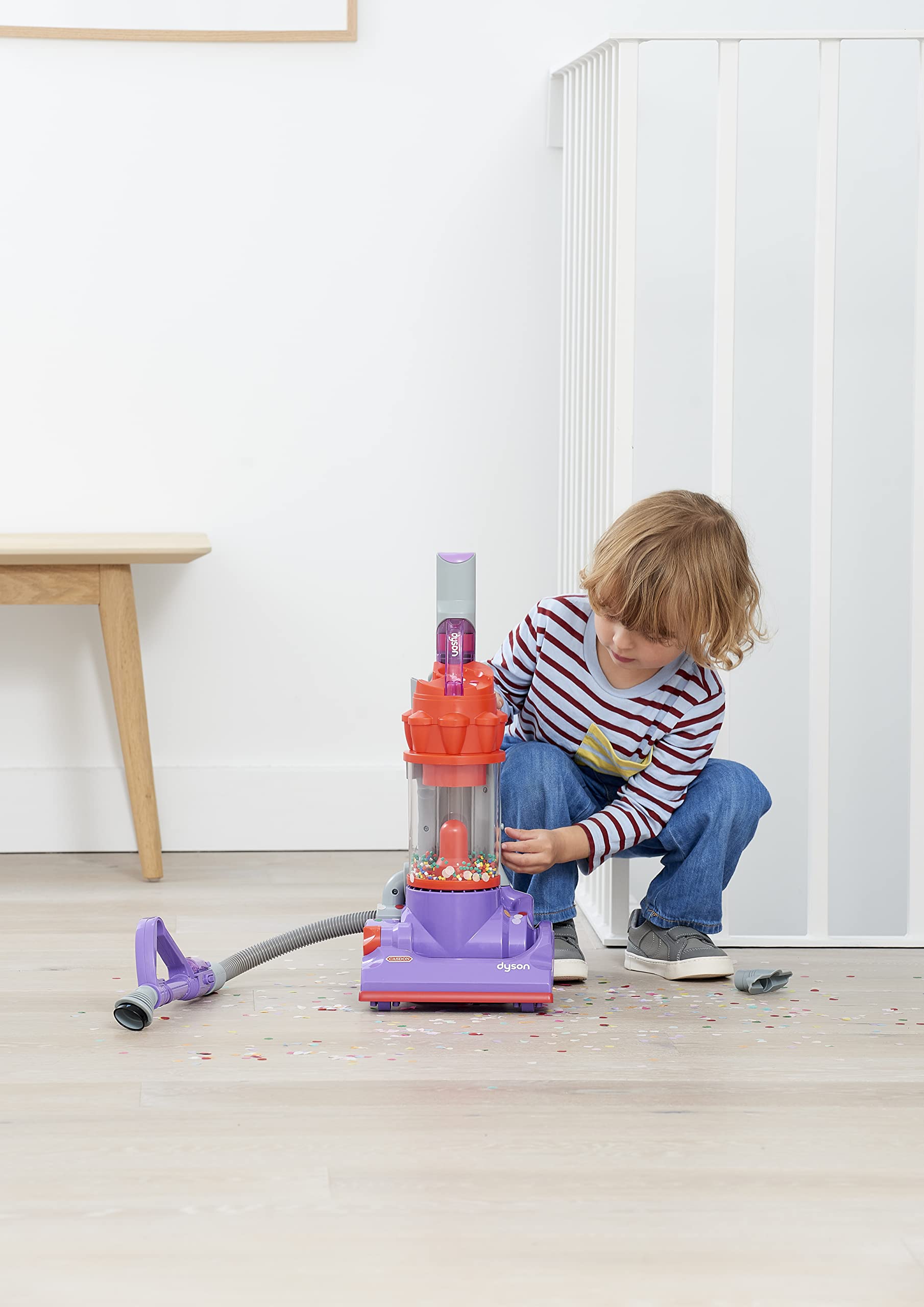 Casdon Dyson DC14 | Toy Replica Of The Dyson DC14 Vacuum Cleaner For Children Aged 3+ | Features Spinning Beans And Realistic Sounds