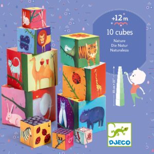 DJECO Nature and Animal Blocks Nest and Stack Set