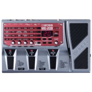 boss me-20b bass multiple effects pedal board