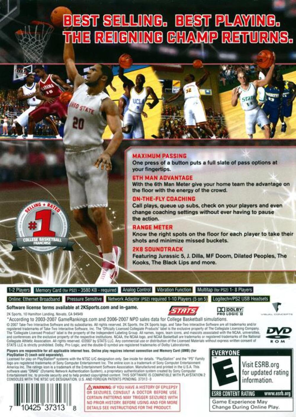 College Hoops 2K8 - PlayStation 2