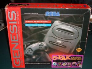 sega genesis system with 6-pak game included!