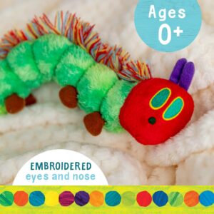 KIDS PREFERRED World of Eric Carle, The Very Hungry Caterpillar Bean Bag Toy, 10 inches