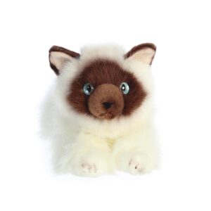 aurora® adorable flopsie™ bella™ stuffed animal - playful ease - timeless companions - white 12 inches