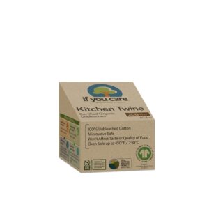 if you care 100% natural cooking twine, 200', unbleached