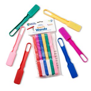 learning resources magnetic wands - 6 pieces, ages 3+, educational learning kits, science experiment tools, preschool learning toys, homeschool supplies,back to school supplies,teacher supplies