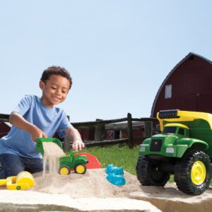 TOMY John Deere Durable Construction Vehicles Toy for Kids, Big Scoop Dump Truck, 21 Inch