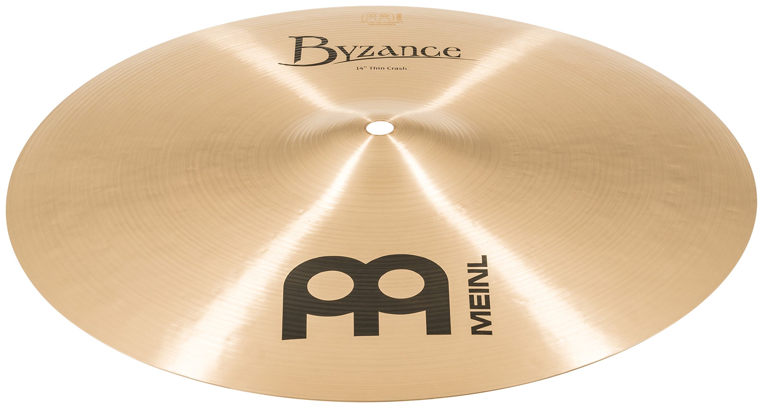 Meinl Cymbals Byzance 14" Traditional Thin Crash — Made in Turkey — Hand Hammered B20 Bronze, 2-Year Warranty (B14TC)