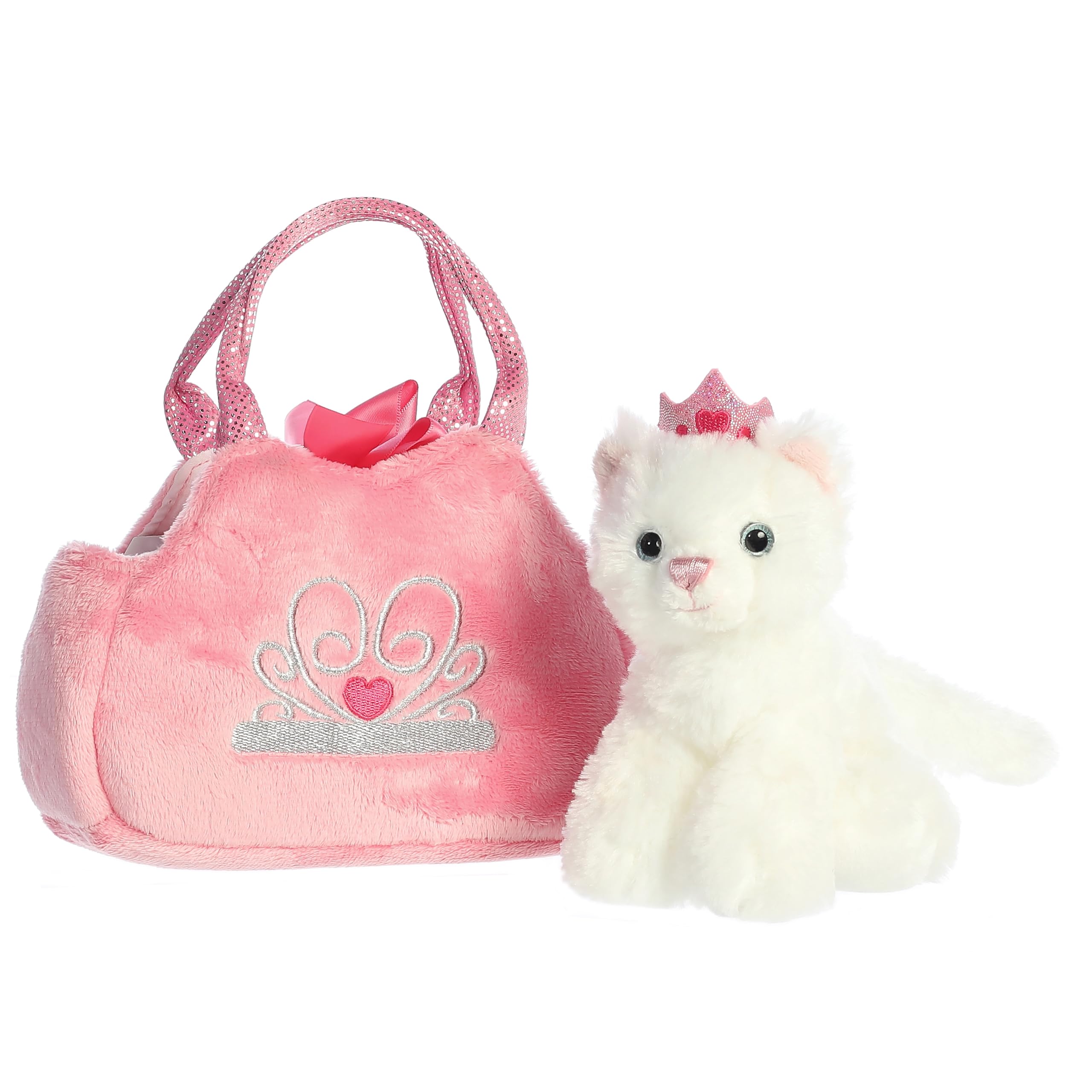 Aurora® Fashionable Fancy Pals™ Princess Kitten™ Stuffed Animal - On-The-go Companions - Stylish Accessories - Multicolor 8 Inches