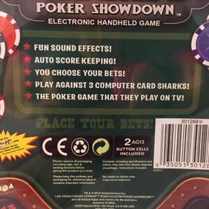 TEXAS HOLD'EM Las Vegas Casino Corner Poker Showdown Handheld Game