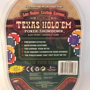 TEXAS HOLD'EM Las Vegas Casino Corner Poker Showdown Handheld Game