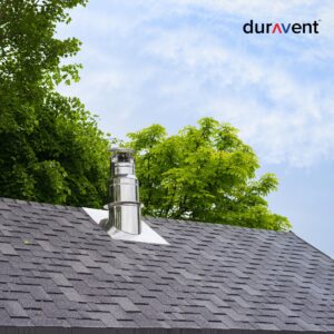 DuraVent DuraPlus 15 Inch Triple Wall Stainless Steel Round Chimney Cap with Removable Screws and Spark Arrestor Screen, Silver