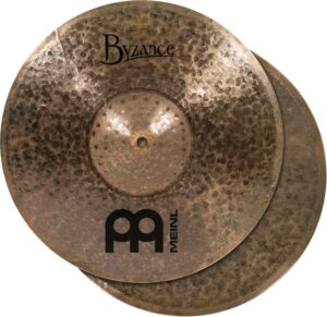 meinl cymbals byzance 14" dark hihats, pair — made in turkey — hand hammered b20 bronze, 2-year warranty, b14dah