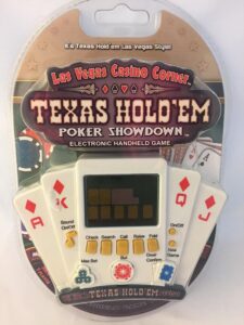 texas hold'em las vegas casino corner poker showdown handheld game