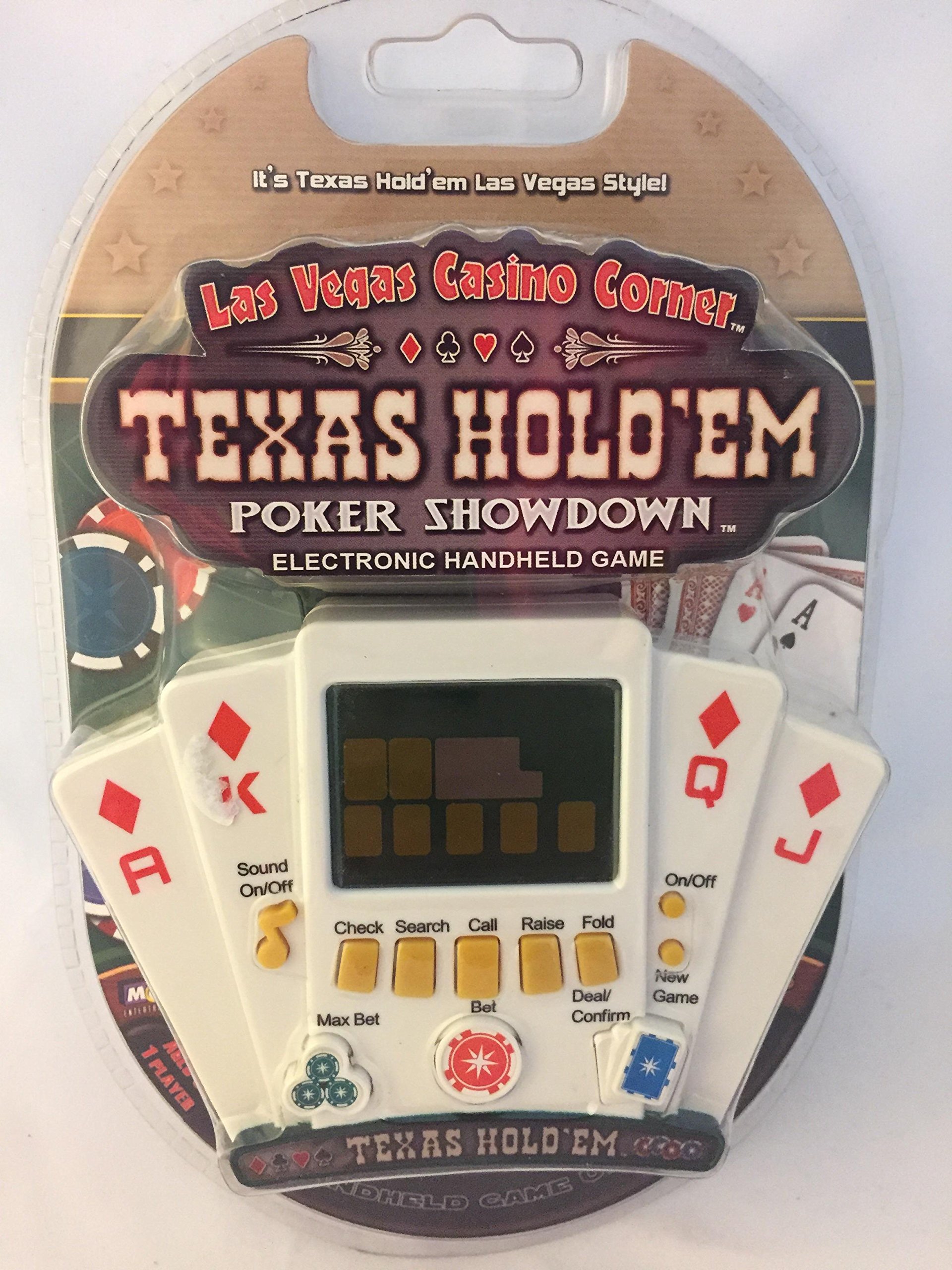 TEXAS HOLD'EM Las Vegas Casino Corner Poker Showdown Handheld Game