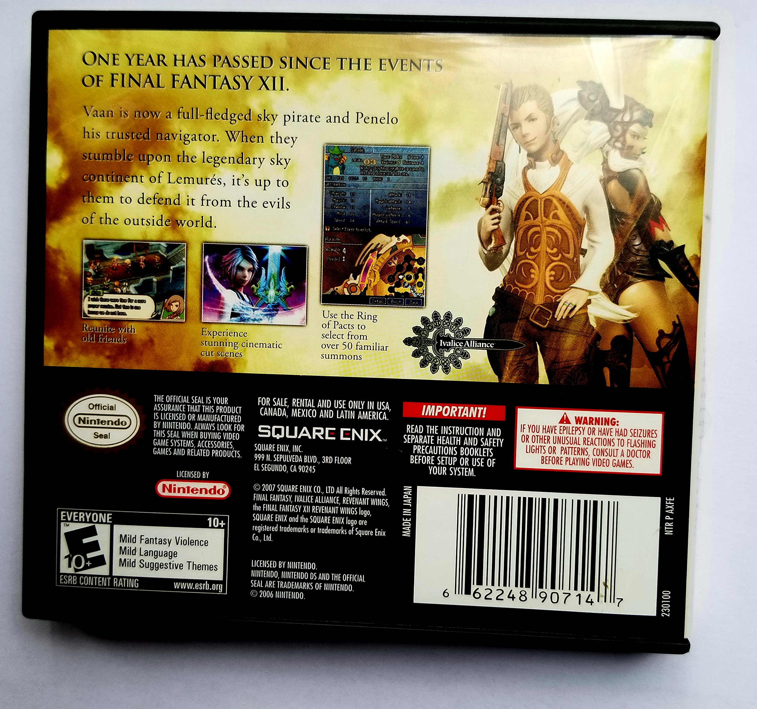 Final Fantasy XII: Revenant Wings - Nintendo DS