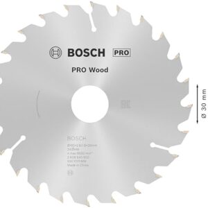 Bosch 2608640602 Circular Saw Blade"Top Precision" Opwoh 6.5inx30mm 24T